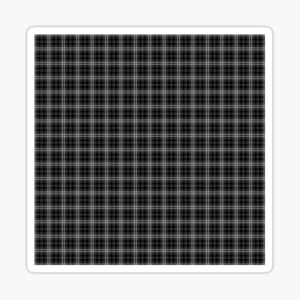"Black and White Tartan Check Check Pattern" Sticker by podartist ...