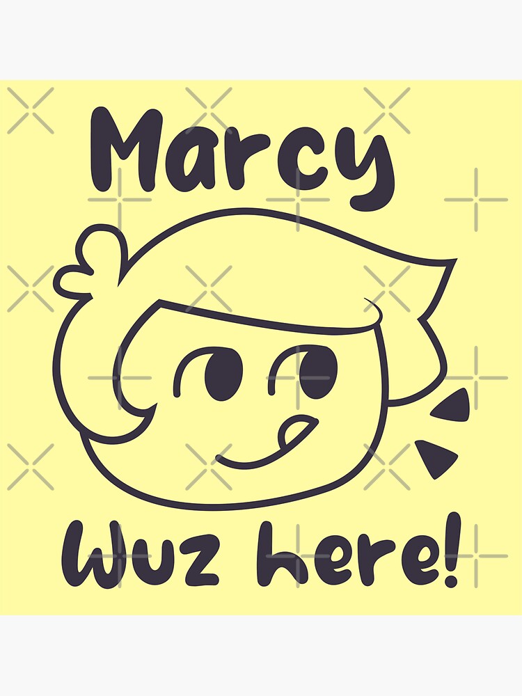 "Amphibia Marcy Wuz Here" Sticker for Sale by javvie | Redbubble