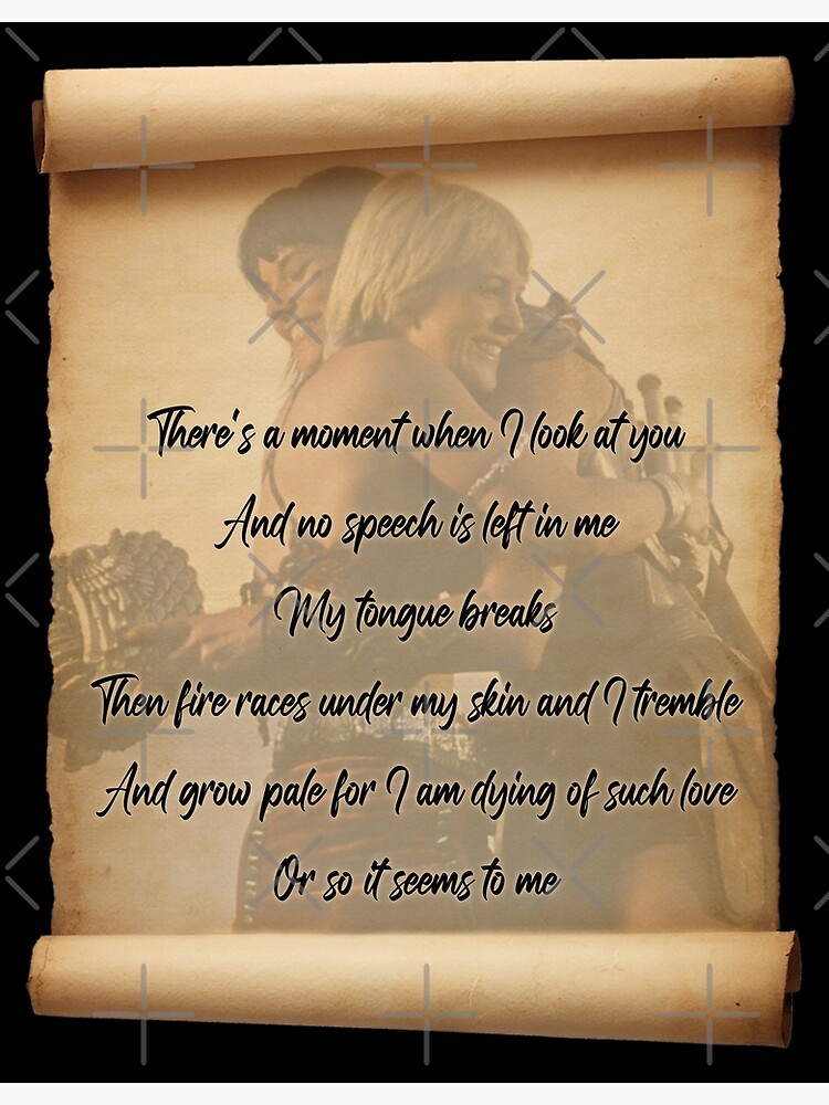 "Xena & Gabrielle Poem" Poster for Sale by CharXena | Redbubble