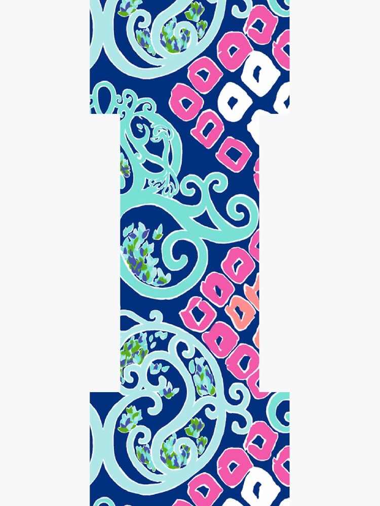 "Letter I" Sticker by rg123 | Redbubble