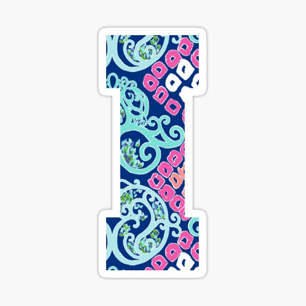 "Letter I" Sticker by rg123 | Redbubble
