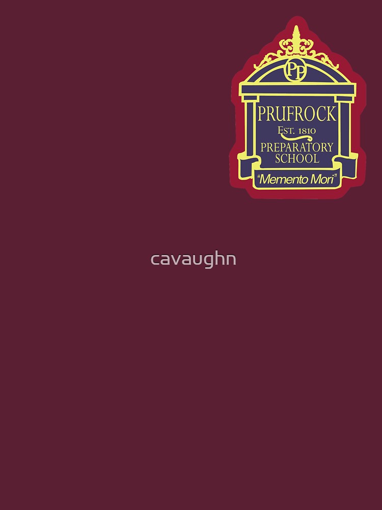 "Prufrock Preparatory School" T-shirt for Sale by cavaughn | Redbubble ...