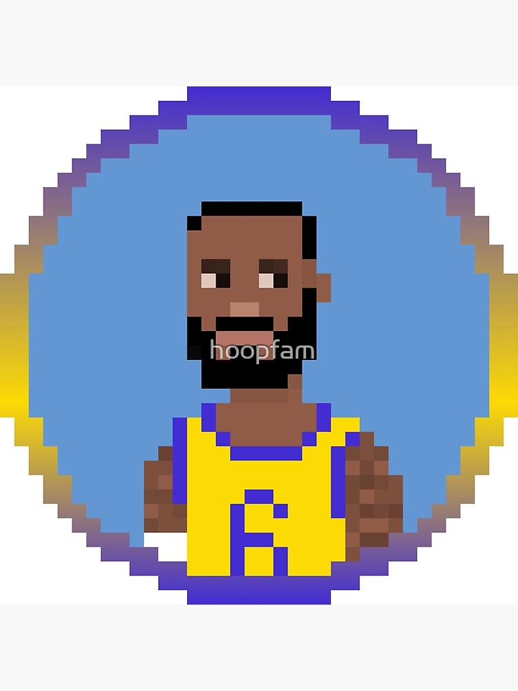 "LeBron James Pixel Art" Art Print for Sale by hoopfam | Redbubble