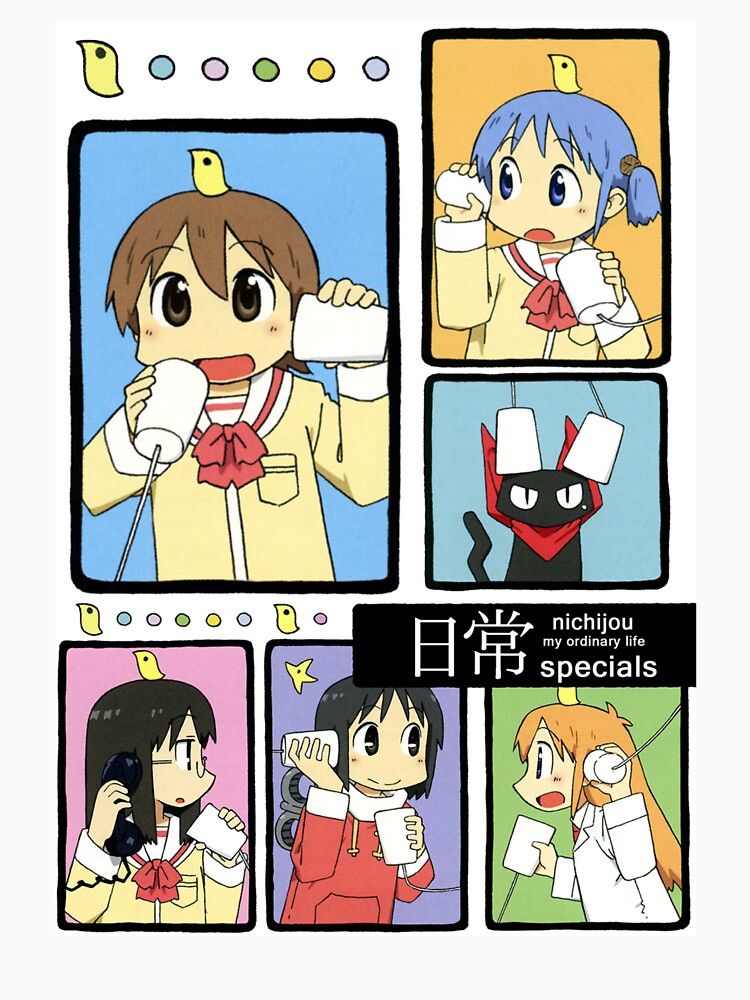 "Nichijou - poster" T-shirt for Sale by BaryonyxStore | Redbubble ...