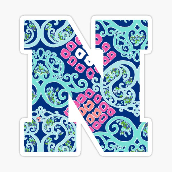 "Letter N" Sticker by rg123 | Redbubble