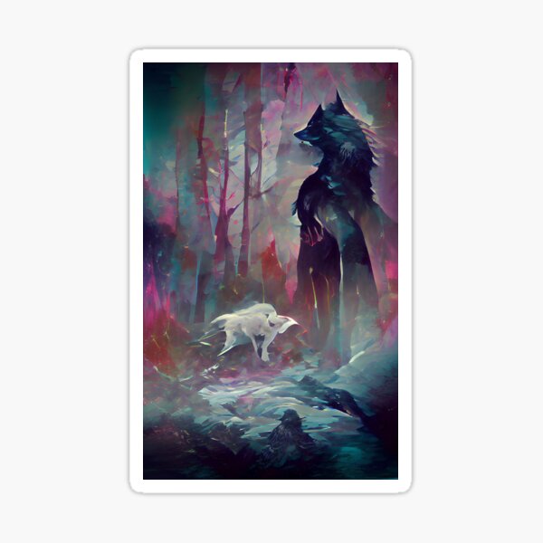 "wolfen" Sticker for Sale by Joan-Studio | Redbubble