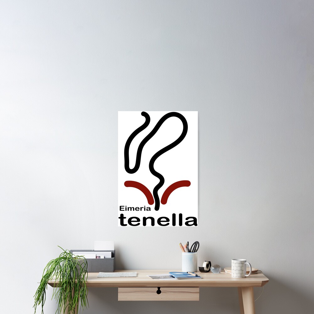 "CONCEPTUAL DESIGN. Elegant Line Art of Eimeria tenella, Coccidiosis in ...