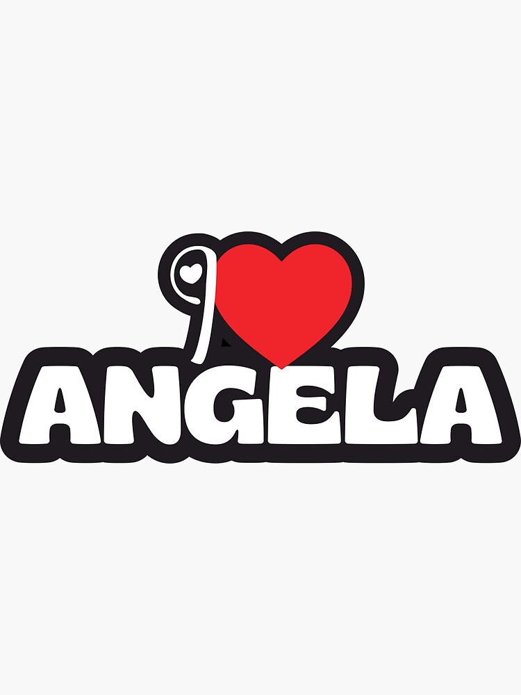 "I love Angela, Angela Calligraphy, Gift for Angela, Custom Gift Angela ...