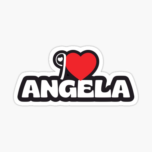"I love Angela, Angela Calligraphy, Gift for Angela, Custom Gift Angela ...