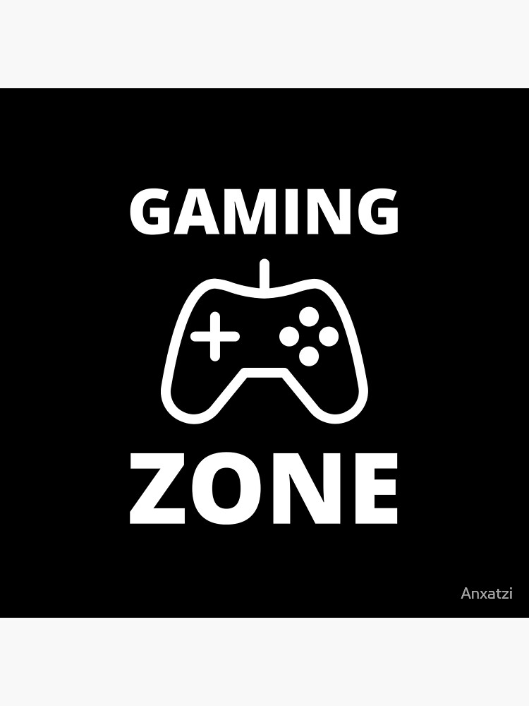 "GAMING ZONE Controller Black" Poster for Sale by Anxatzi | Redbubble