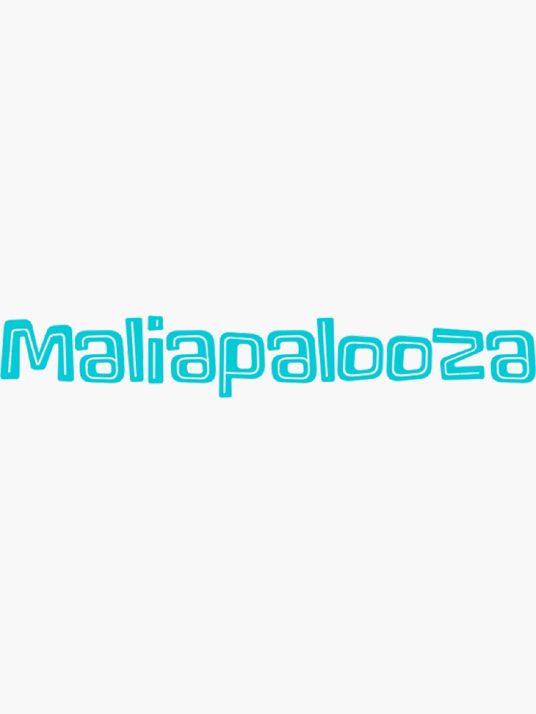 "malia tanks n tees " Sticker for Sale by ifeellikemalia | Redbubble