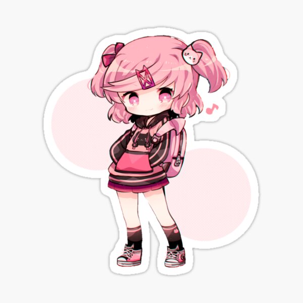 "cute ddlc natsuki doki doki" Sticker for Sale by CarToOn-NE98 | Redbubble