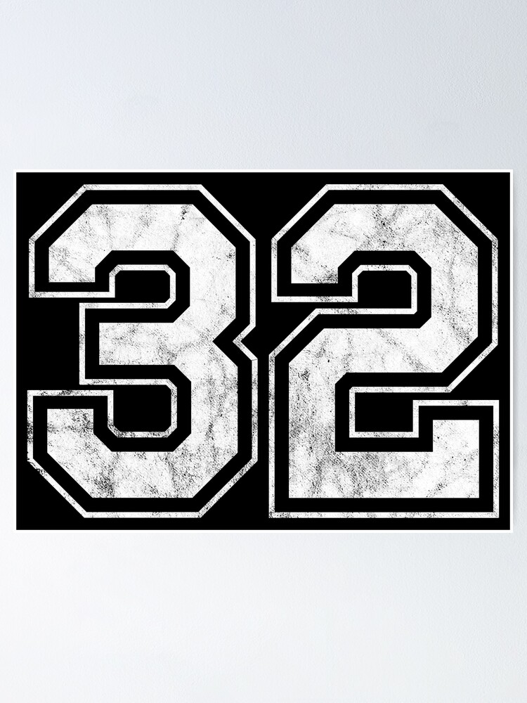 "Number 32" Poster for Sale by PaulSDesign | Redbubble