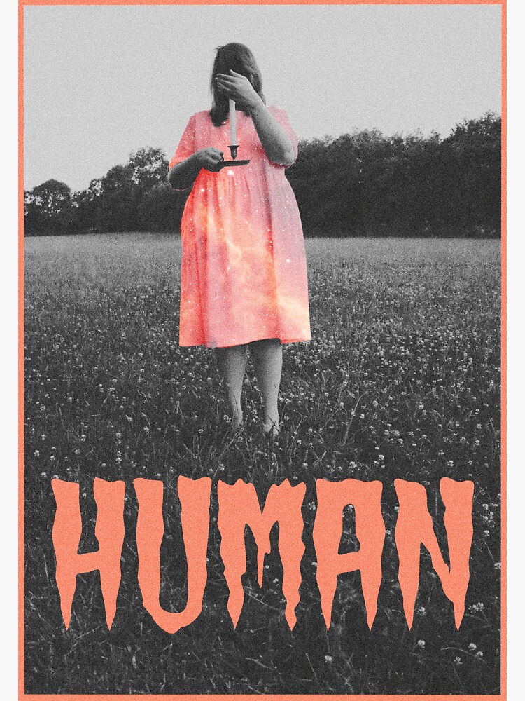 "human poster" Sticker for Sale by kristin-howell | Redbubble