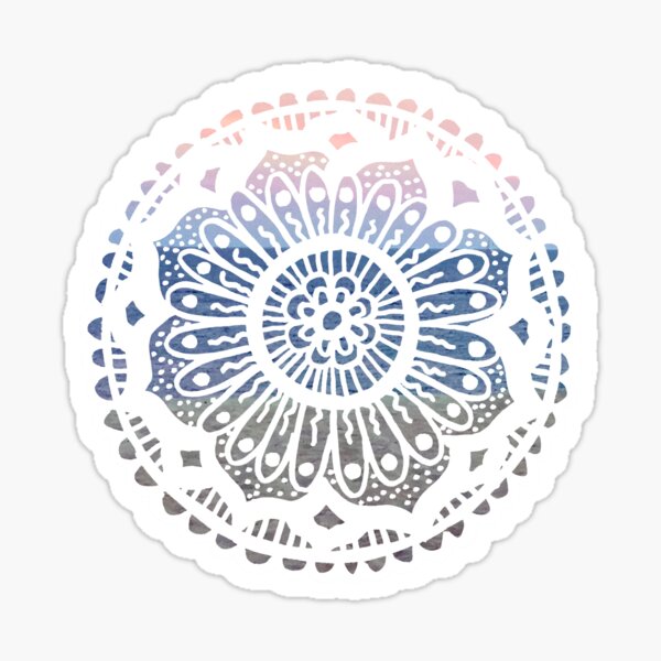 "Beach Sunset Mandala" Sticker for Sale by julieerindesign | Redbubble