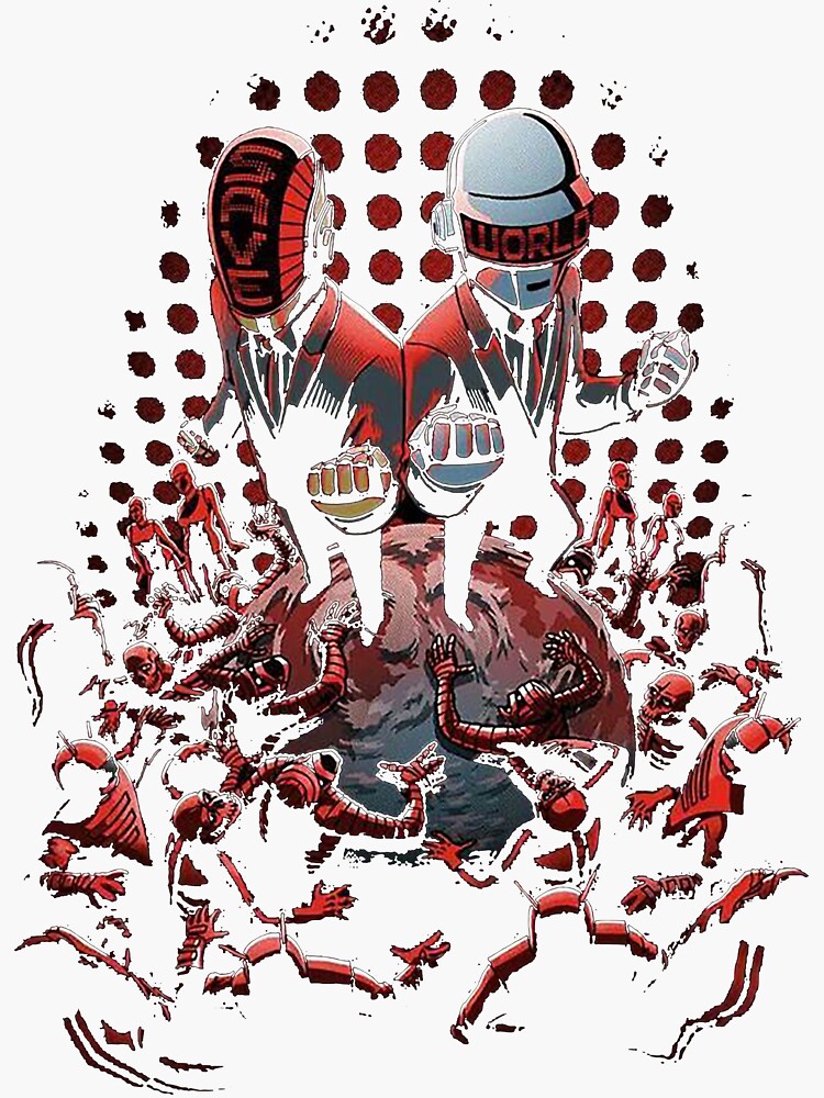 "daft punk" Sticker for Sale by cbeelcj | Redbubble