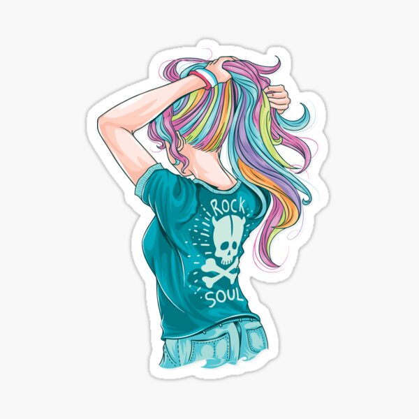 "Beutiful Girls Art" Sticker for Sale by Starlashop | Redbubble