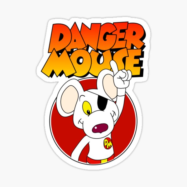 "Mighty Mouse" Sticker for Sale by sandypatty0k | Redbubble