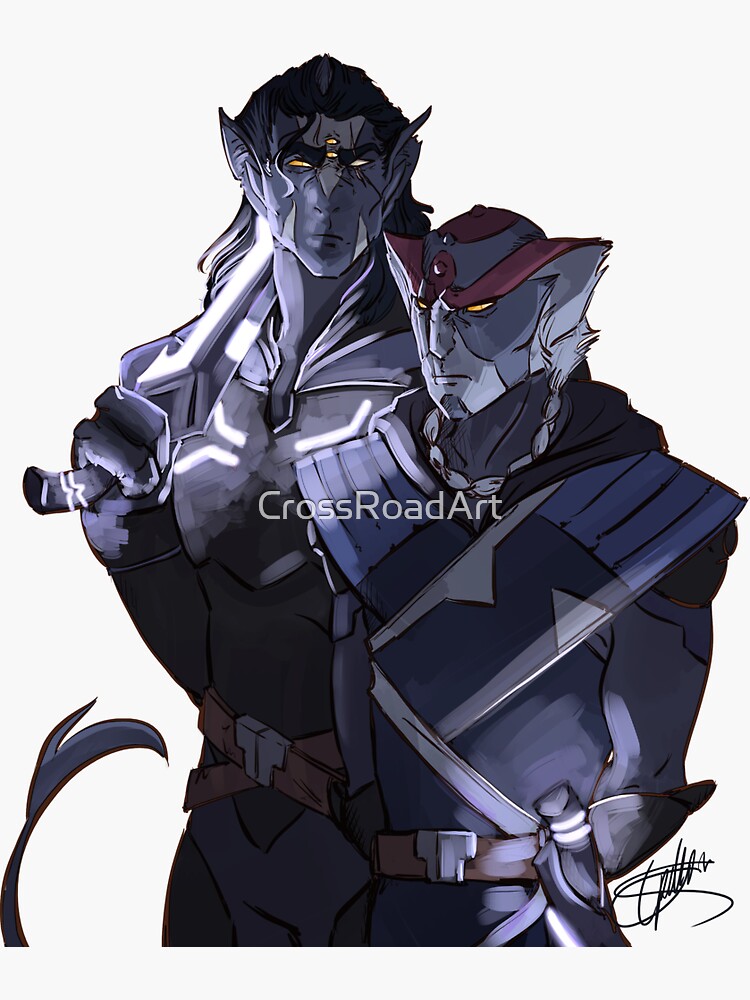 "Antok and Kolivan" Sticker for Sale by CrossRoadArt | Redbubble