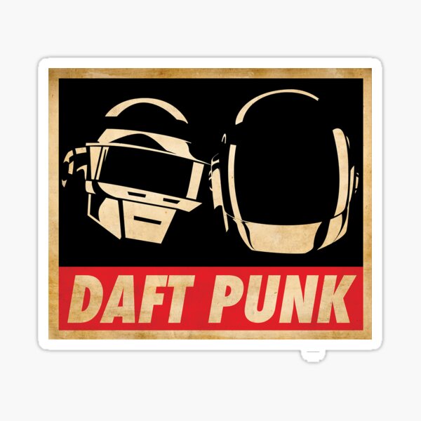 "daft punk" Sticker for Sale by cbeelcj | Redbubble