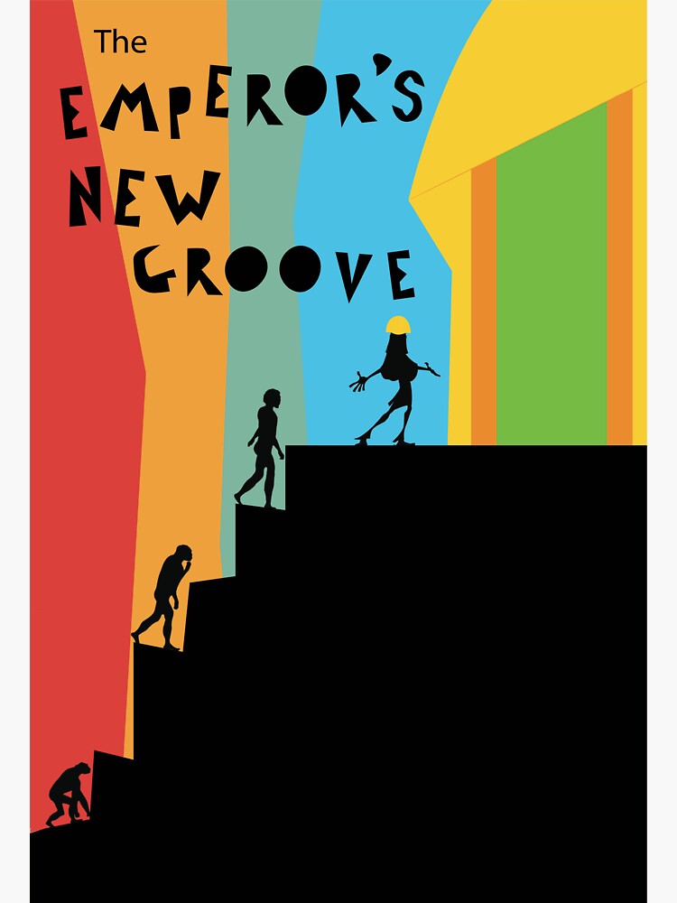 "Emperor's New Groove Tacky Design" Sticker for Sale by 24Vibes | Redbubble