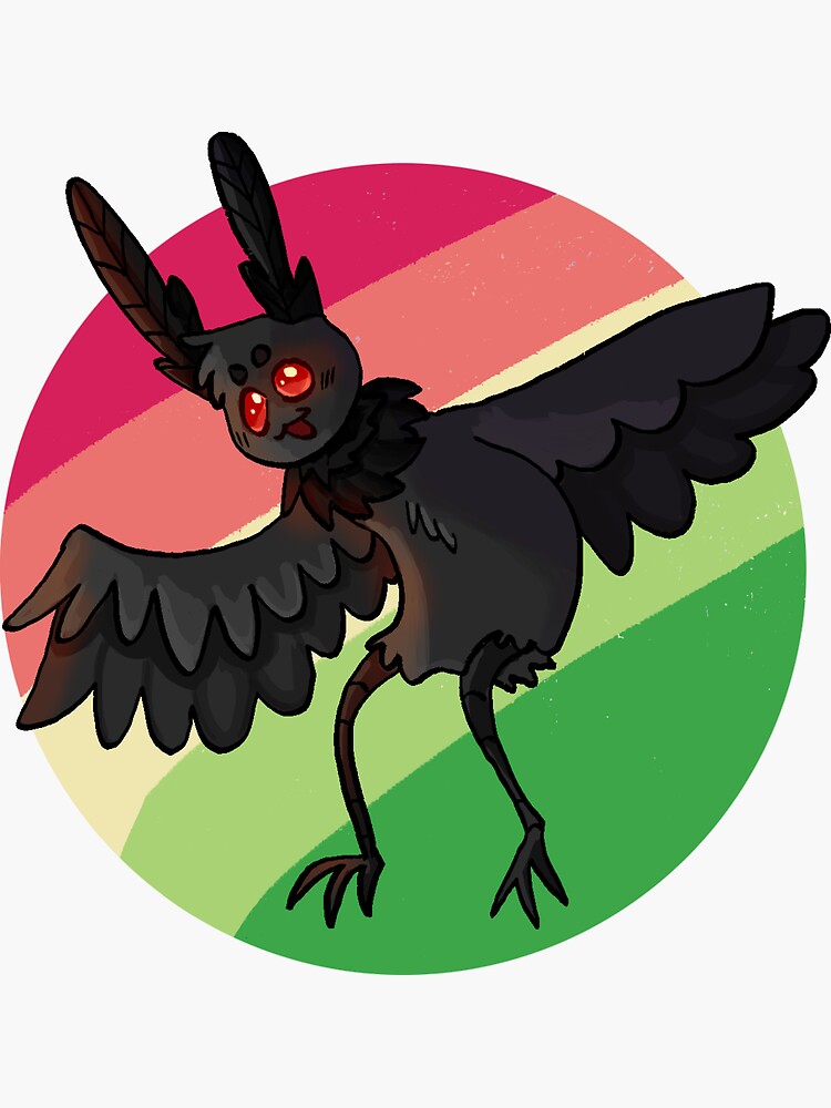 "Mothman Pride Flags- Aroflux" Sticker by fruitbat55 | Redbubble