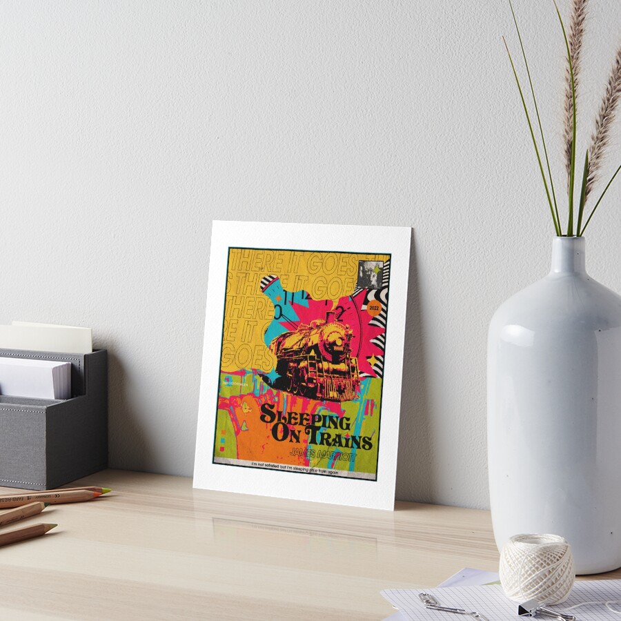 "sleeping on trains - james marriott" Poster for Sale by drugstorealien ...