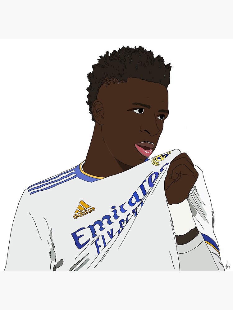 "Vinicius Jr - RM" Sticker for Sale by Beautifutebol | Redbubble