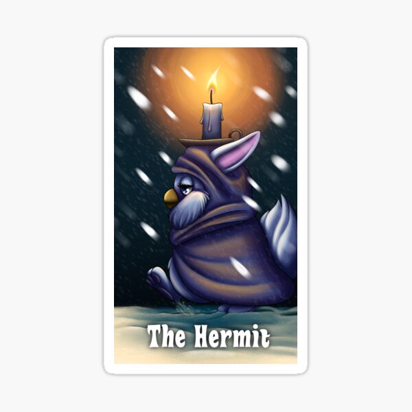 "The Hermit" Sticker for Sale by Sugar-Junkie | Redbubble