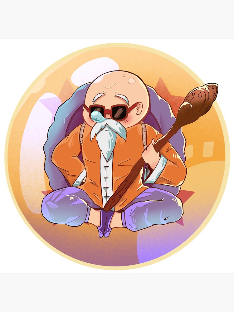 "Roshi " Sticker for Sale by ArtSharkade | Redbubble