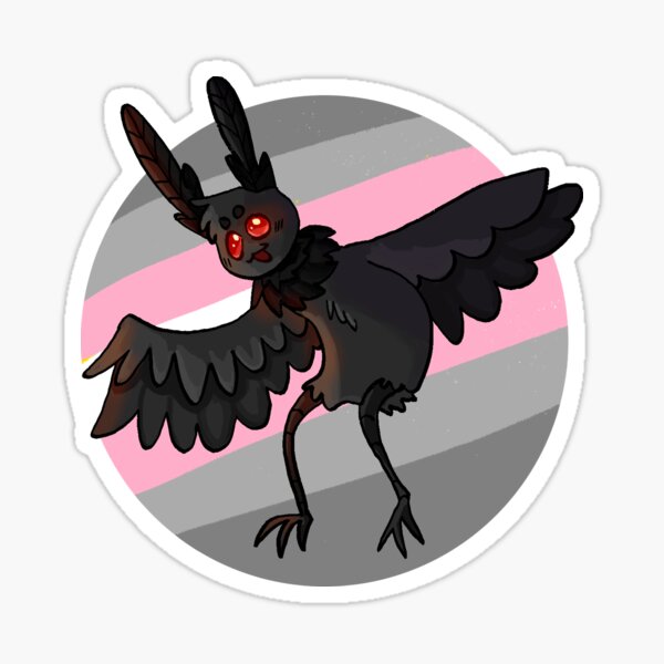 "Mothman Pride Flags- Demigirl" Sticker for Sale by fruitbat55 | Redbubble