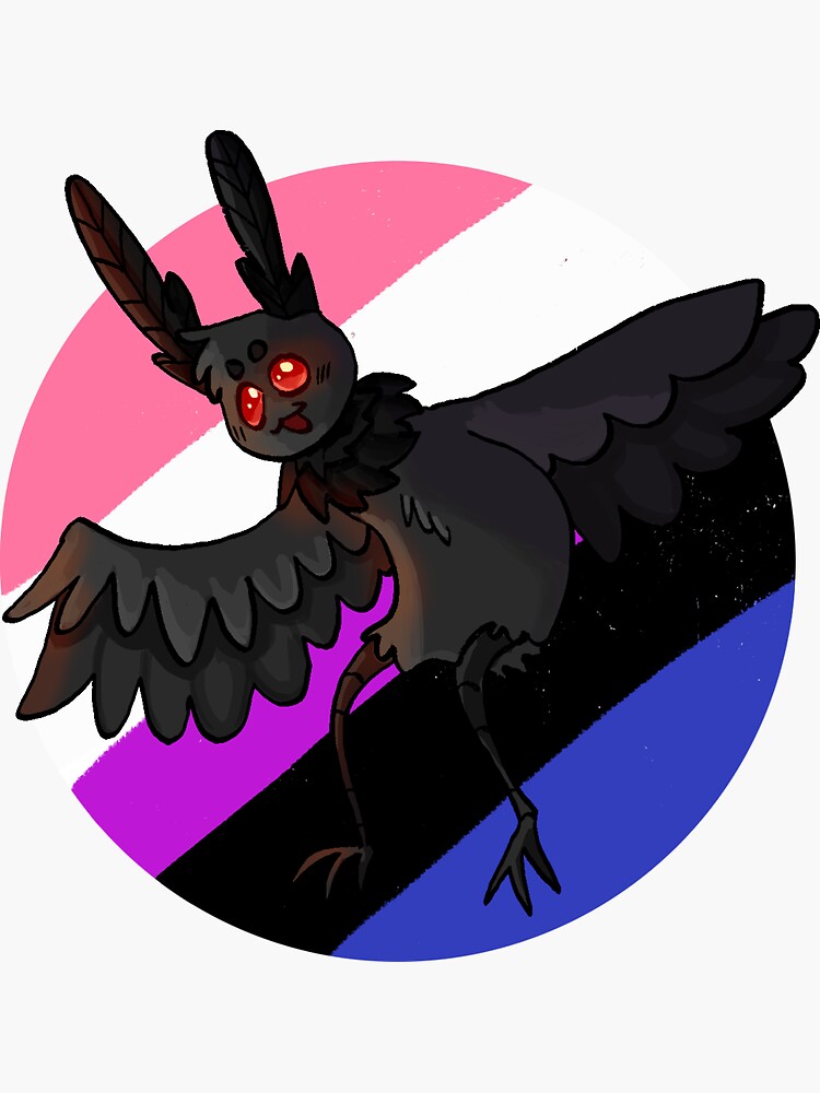 " Mothman Pride Flags- Genderfluid" Sticker for Sale by fruitbat55 ...
