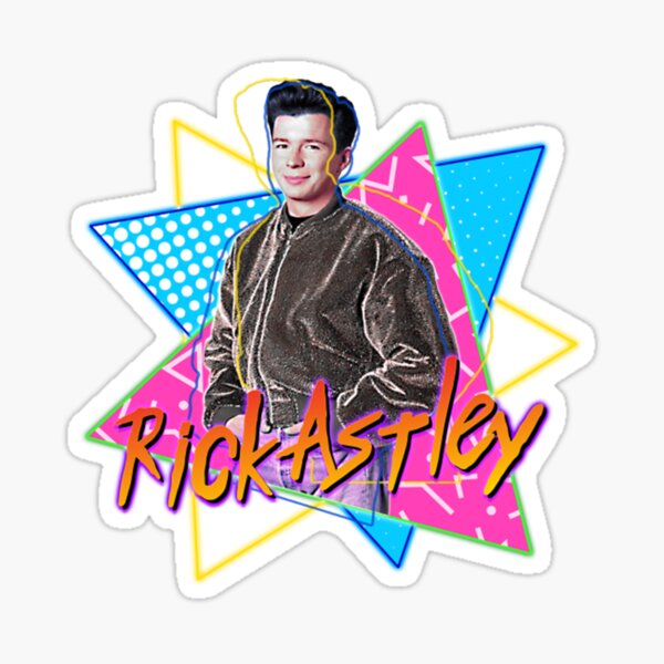"Rick Astley" Sticker for Sale by jeffatowers | Redbubble