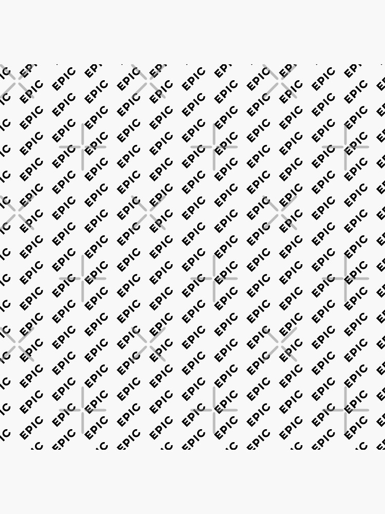 "EPIC pattern 45° black allover - transparent" Sticker for Sale by xP42 ...