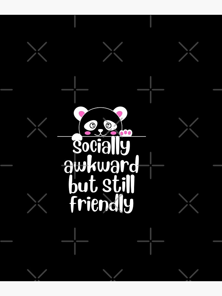 " introvert panda socially awkward " Poster for Sale by MarshallWN ...