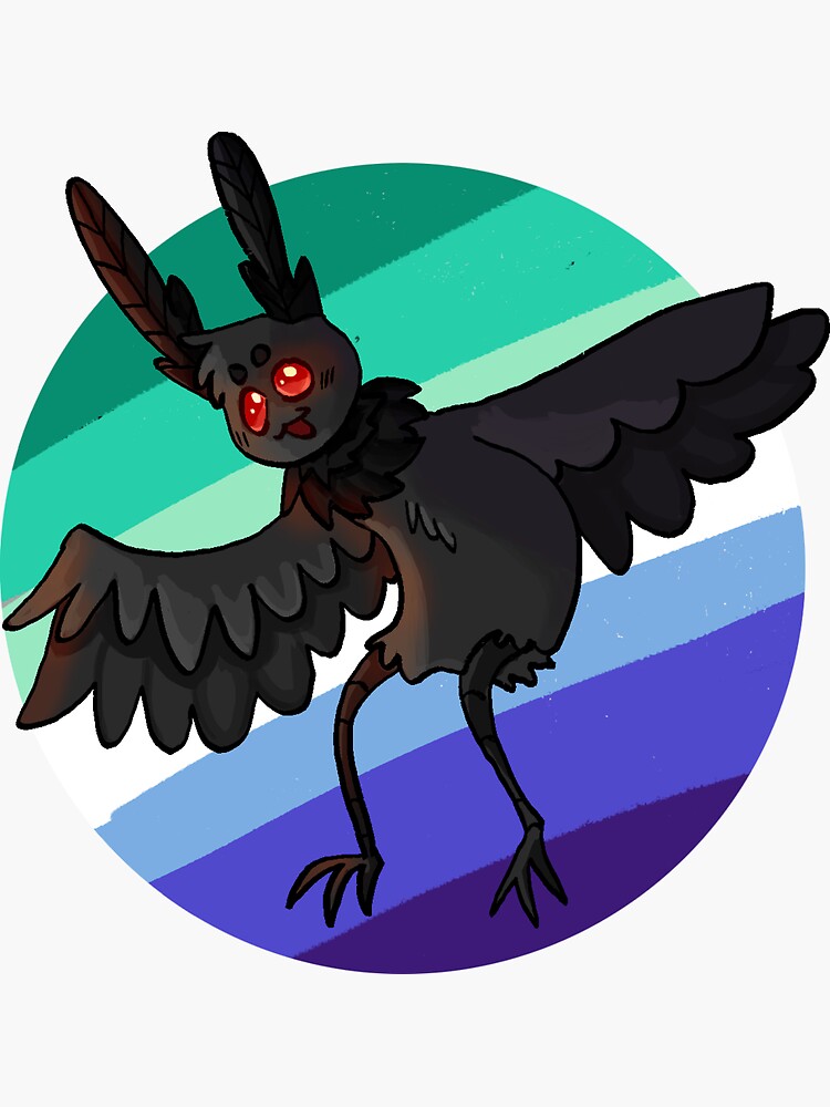 "Mothman Pride Flags- MLM" Sticker for Sale by fruitbat55 | Redbubble