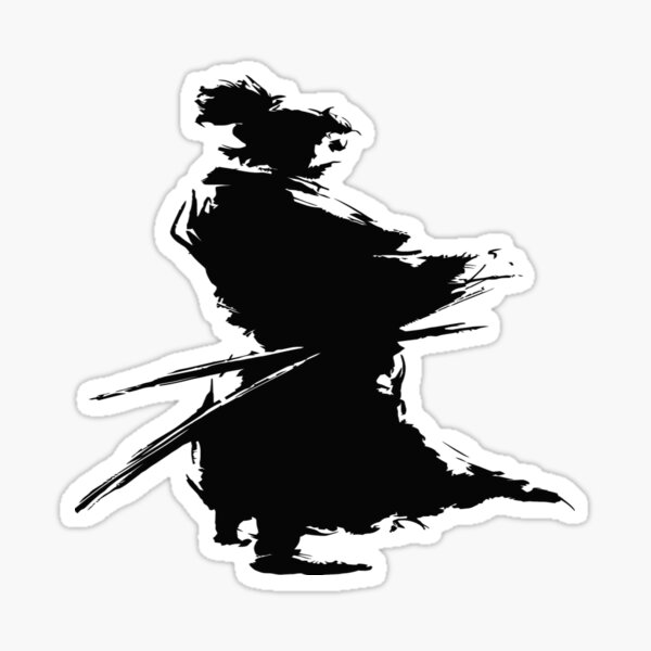 "Musashi Samurai" Sticker for Sale by Illidansam | Redbubble
