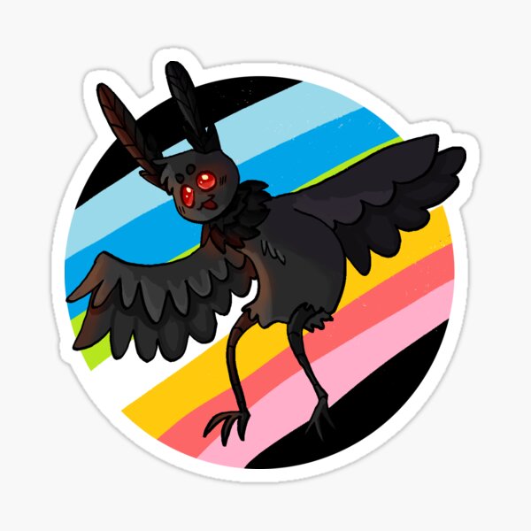 "Mothman Pride Flags- Queer" Sticker for Sale by fruitbat55 | Redbubble