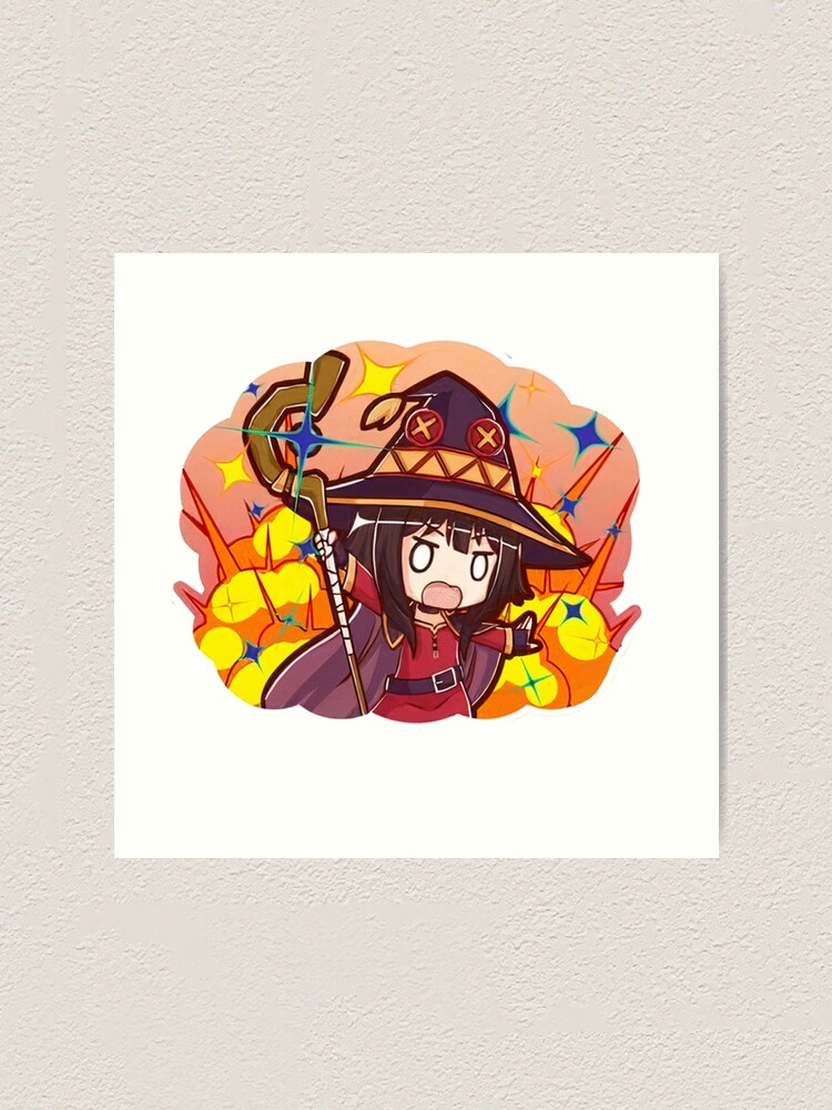 "Chibi funny Megumin explosion , Konosuba !" Art Print for Sale by ...