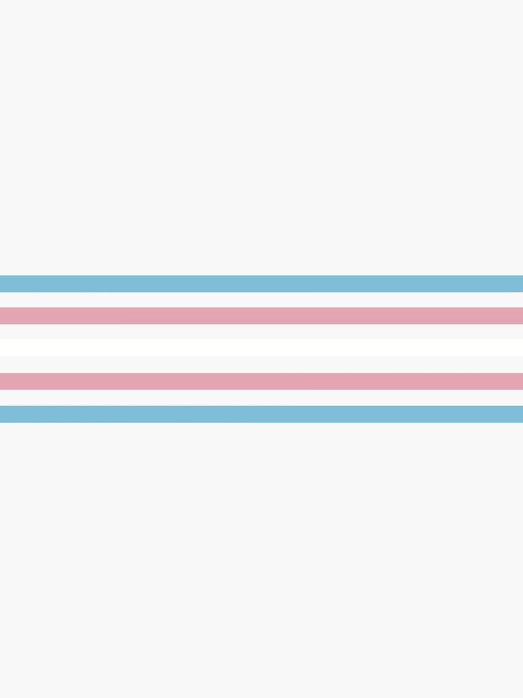 "Trans Stripes" Sticker for Sale by lemoncitruszest | Redbubble
