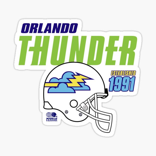 "Orlando Thunder Helmet" Sticker for Sale by TeeArcade84 | Redbubble