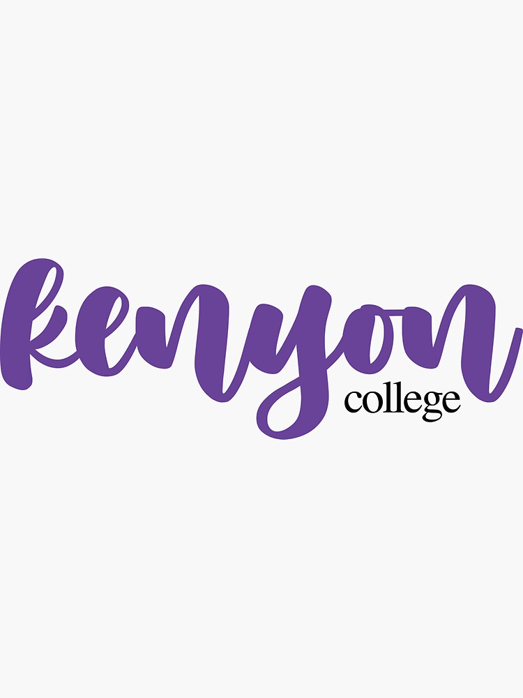 "Kenyon College " Sticker for Sale by kayleeoconnor | Redbubble