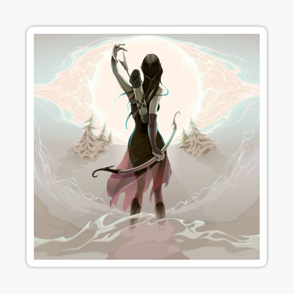 "elf anime girl" Sticker for Sale by designsmaster99 | Redbubble