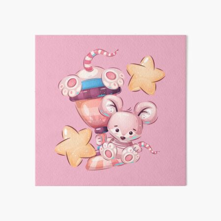 "Baby Mouse, Cute Cartoon Child Drawing, Calm Colorful Illustration Art ...