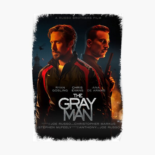 "The Gray Man Movie Official" Poster for Sale by Powliny | Redbubble