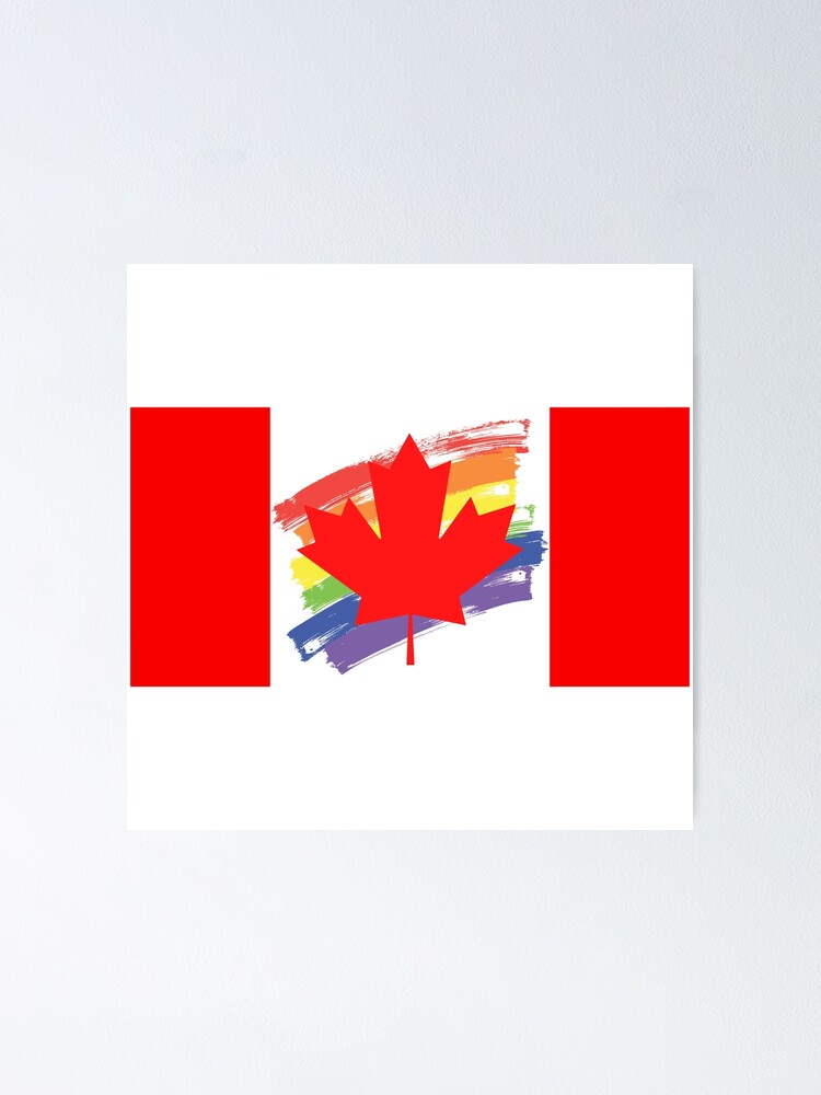 "LGBTQ Canada Gay Pride Flag" Poster for Sale by DainaKHunt | Redbubble