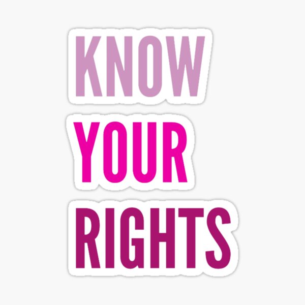 "The Clash Know Your Rights" Sticker for Sale by GregoriaGreen | Redbubble