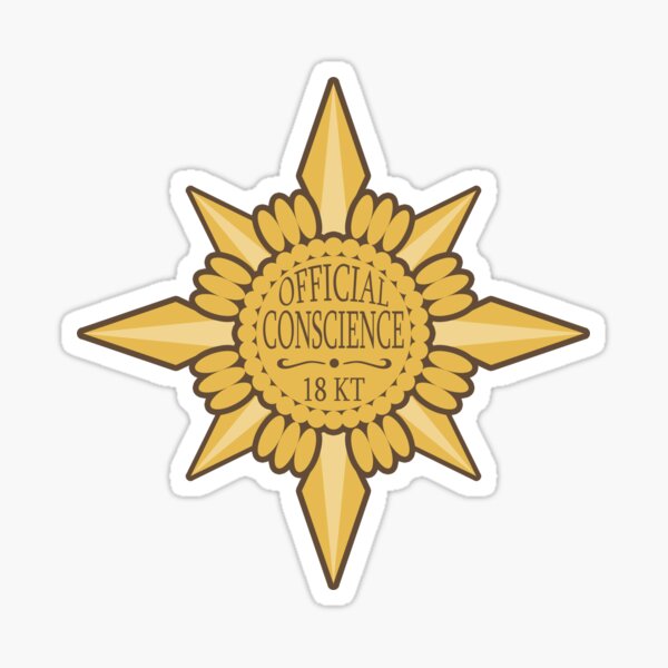 "Official Conscience" Sticker for Sale by MrPieCrust | Redbubble