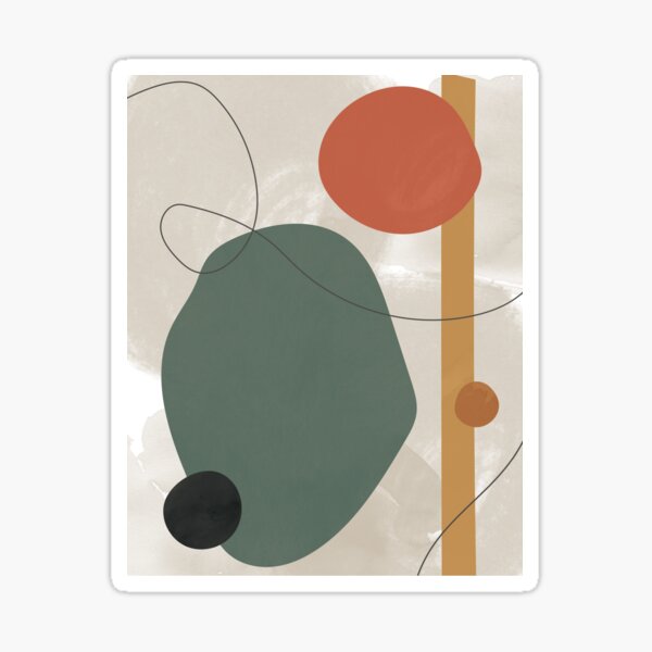 "Modern, stylish and abstract design." Sticker for Sale by ...