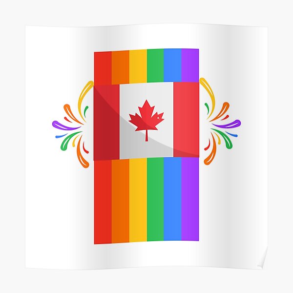 "LGBTQ Canada Gay Pride Flag" Poster for Sale by DainaKHunt | Redbubble